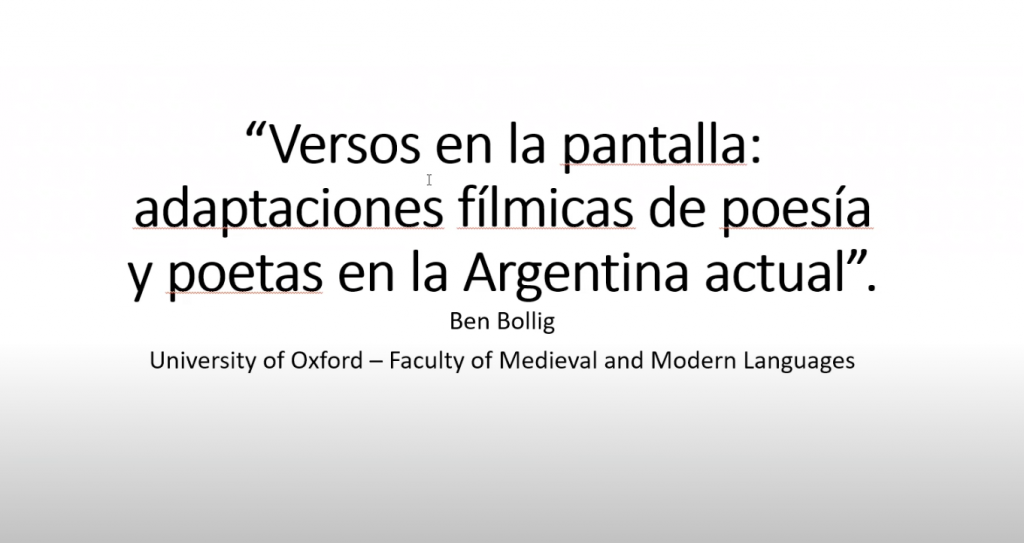 Modos de leer las relaciones entre cine y literatura – Vera Cartonera